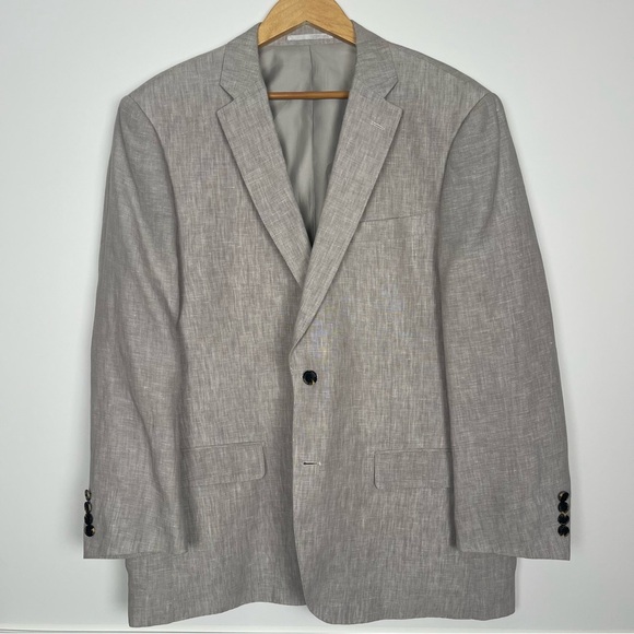 Enzo Tovare | Suits & Blazers | Gorgeous Gray Linen Blazer | Poshmark